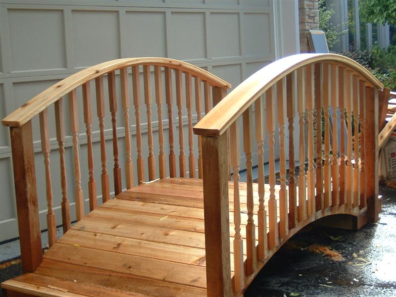 Arched Cedar Garden Bridge - Fine Homebuilding