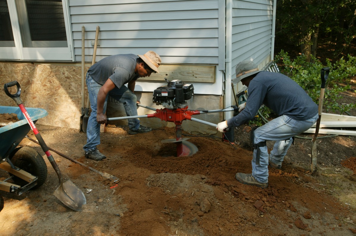 Digging post holes is the hardest part of building a deck - Fine ...