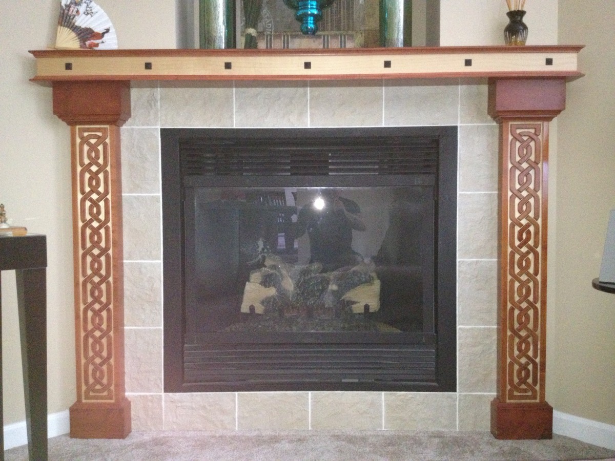 Celtic knot inspired fireplace mantel - Fine Homebuilding