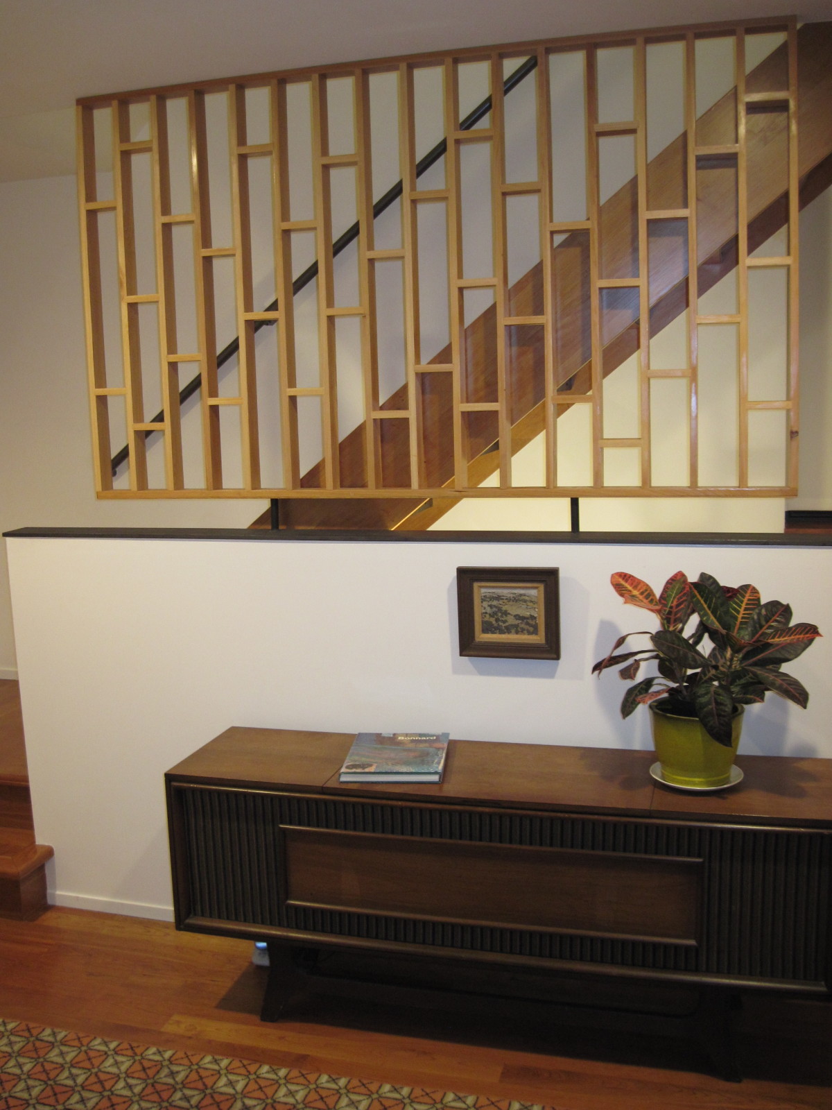 Contemporary stairway lattice - Fine Homebuilding