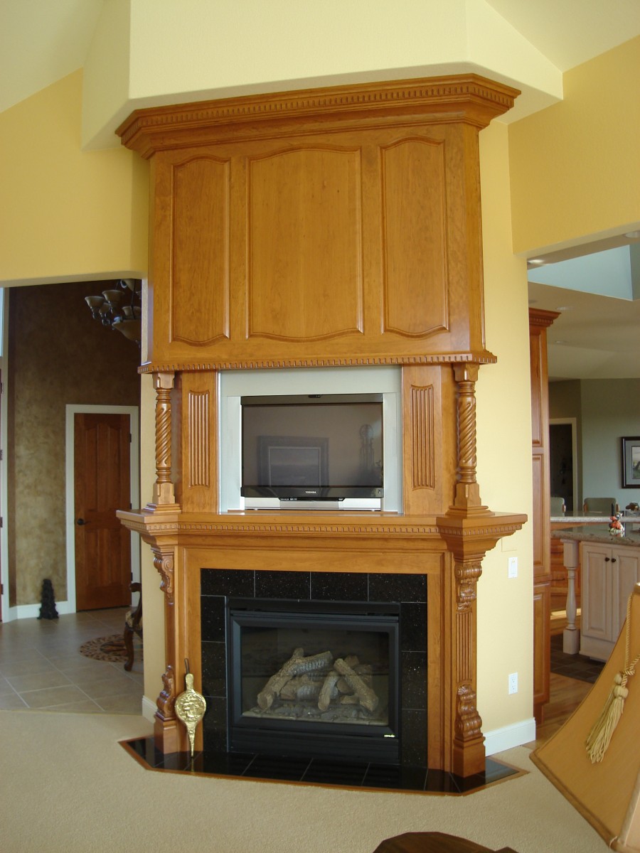 Cherry Fireplace Surround and Overmantle - Fine Homebuilding