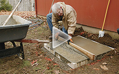 How To Build a Form for a Small Concrete Slab - Fine Homebuilding