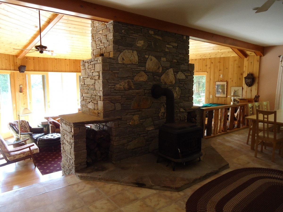 Native New England Stone Fireplace - Fine Homebuilding
