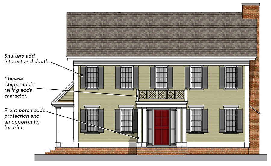 Upgrading the Basic Trim Package for a Colonial Home - Fine Homebuilding