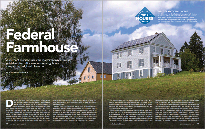 A Sustainable Farmhouse with Roots in Tradition - Fine Homebuilding