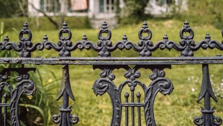 Elaborate and Beautiful Iron Fence - Fine Homebuilding