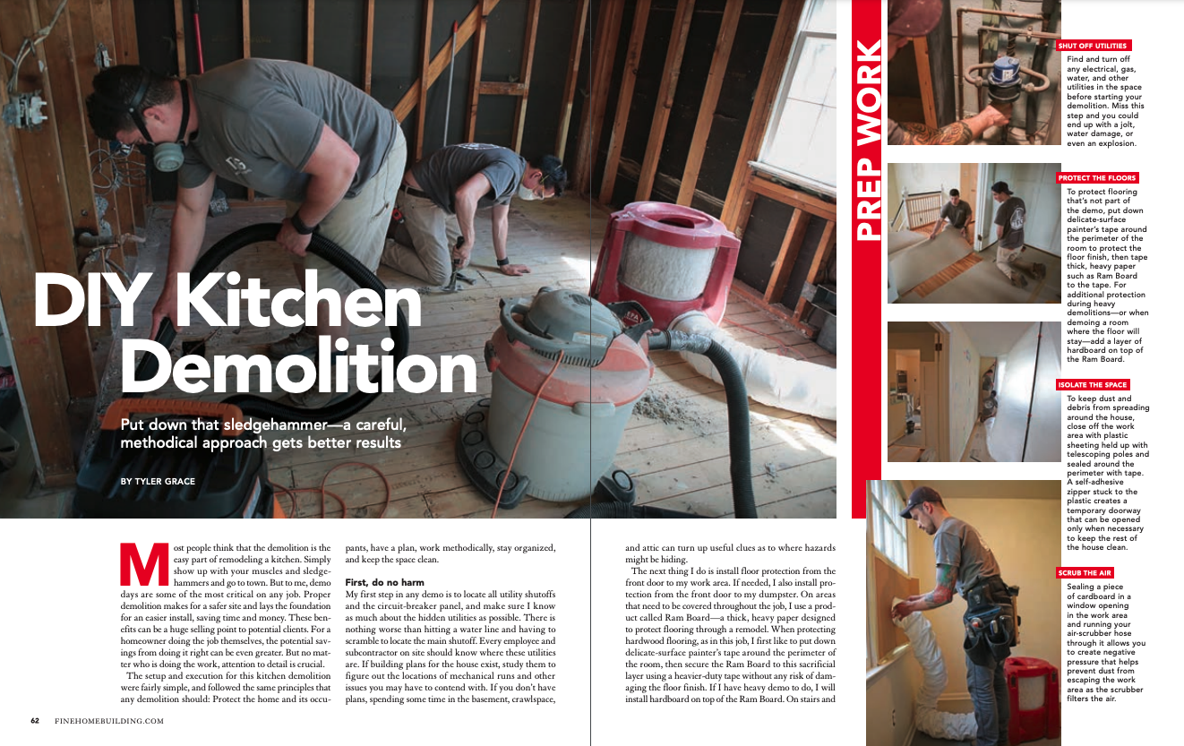 DIY Kitchen Demolition - Fine Homebuilding