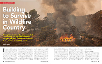 Building to Survive in Wildfire Country - Fine Homebuilding