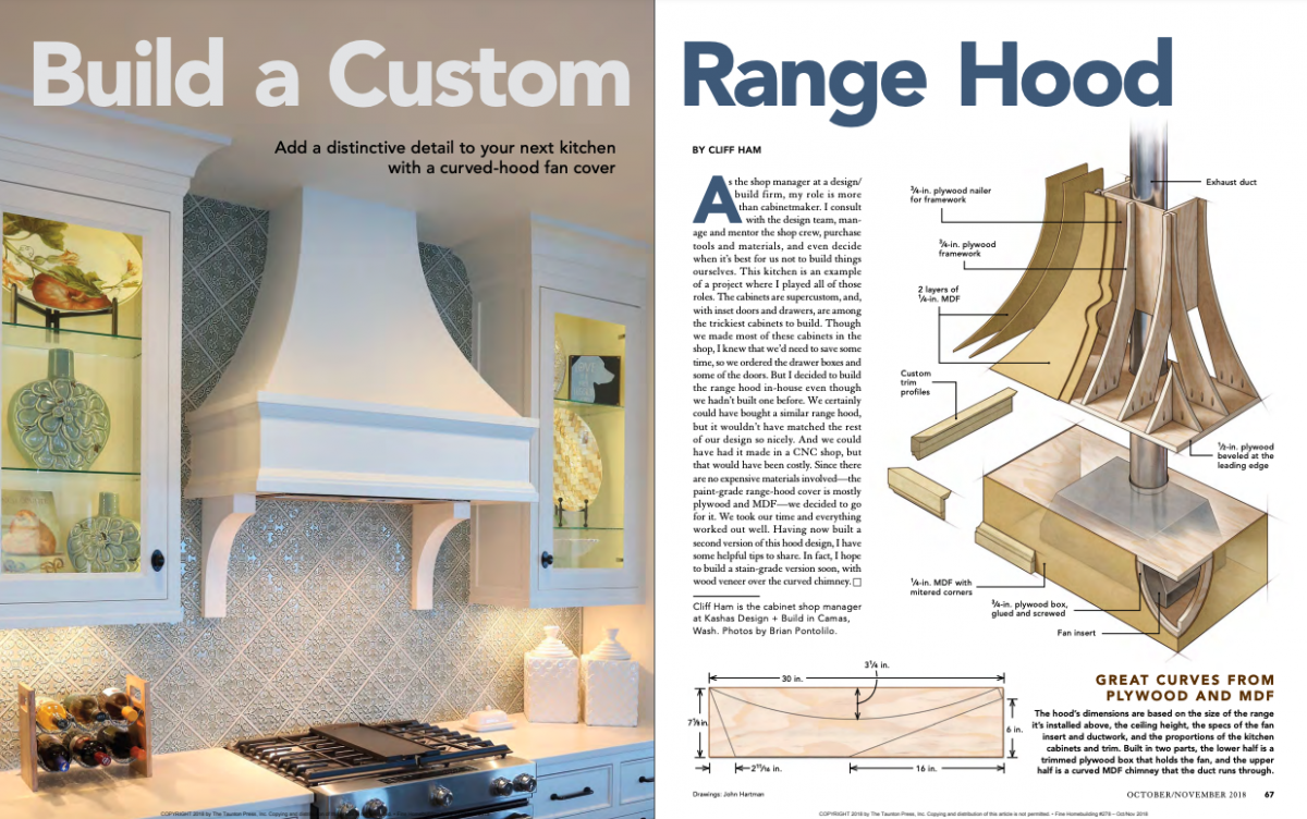 Build a Custom Range Hood - Fine Homebuilding