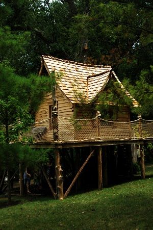 Building a Treehouse Without a Tree (on piers) - Fine Homebuilding