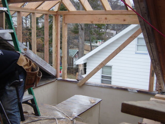 Rafters in stairway to attic - Fine Homebuilding