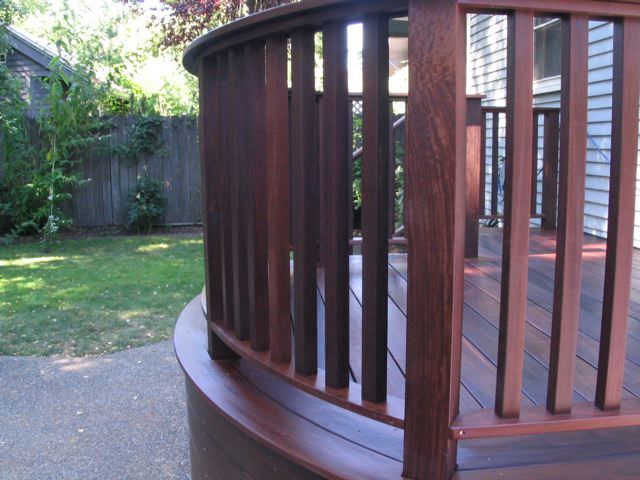 mahogany deck railing - Fine Homebuilding