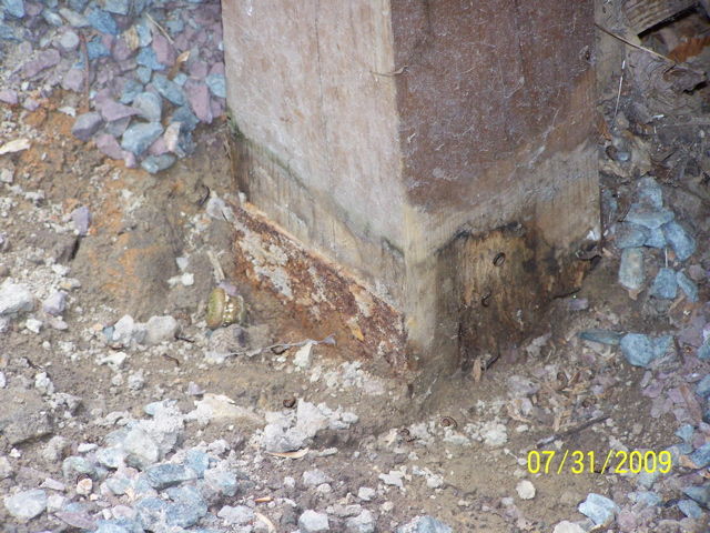 repair rusted out Simpson post supports - Fine Homebuilding