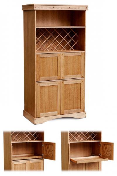 Just finished -Oak Mission style bar cab - Fine Homebuilding