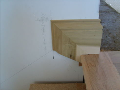 Stair Skirt to Base Transition - Fine Homebuilding
