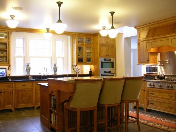 Our kitchen in tiger maple - Fine Homebuilding