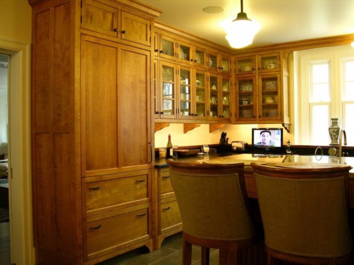 Our kitchen in tiger maple - Fine Homebuilding