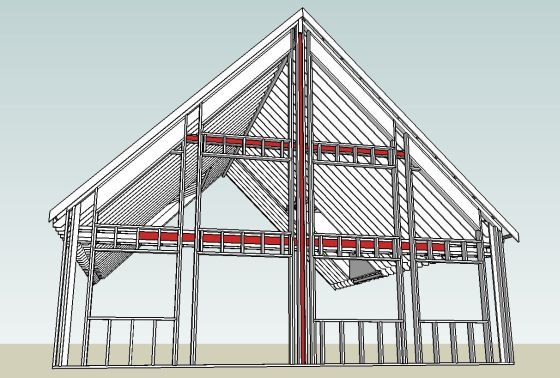 Frame the tall gable - Redux - Fine Homebuilding