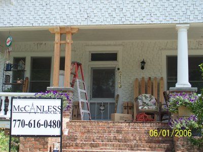 Cypress Columns Installed Today - Pix! - Fine Homebuilding