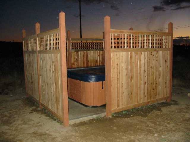 Hot tub privacy fence - Fine Homebuilding