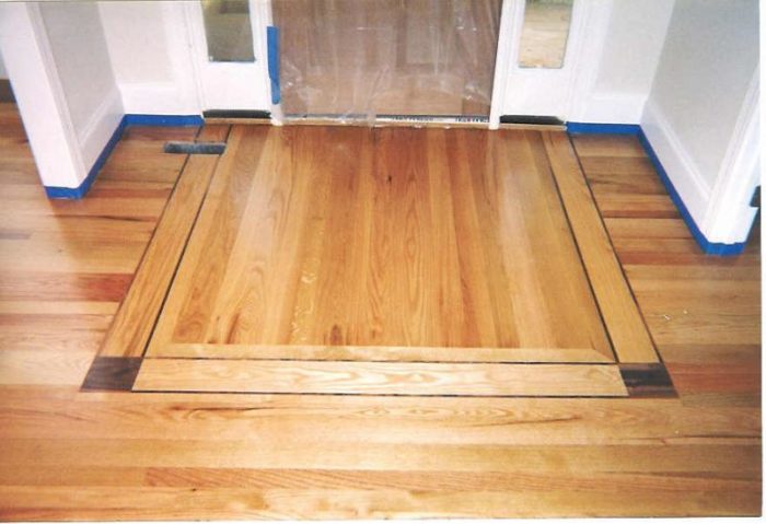 Feature strips on hardwood floor - Fine Homebuilding