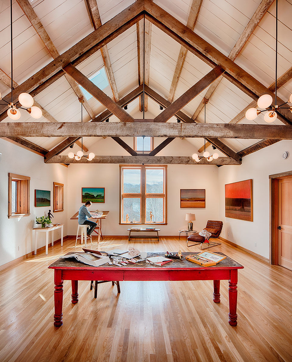 A Distressed Barn Inspires a Custom-Built Art Studio - Fine Homebuilding