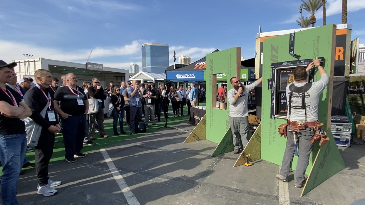 Window-Flashing Demos on the Prove It Tour Stage: Zip System™ Flashing ...