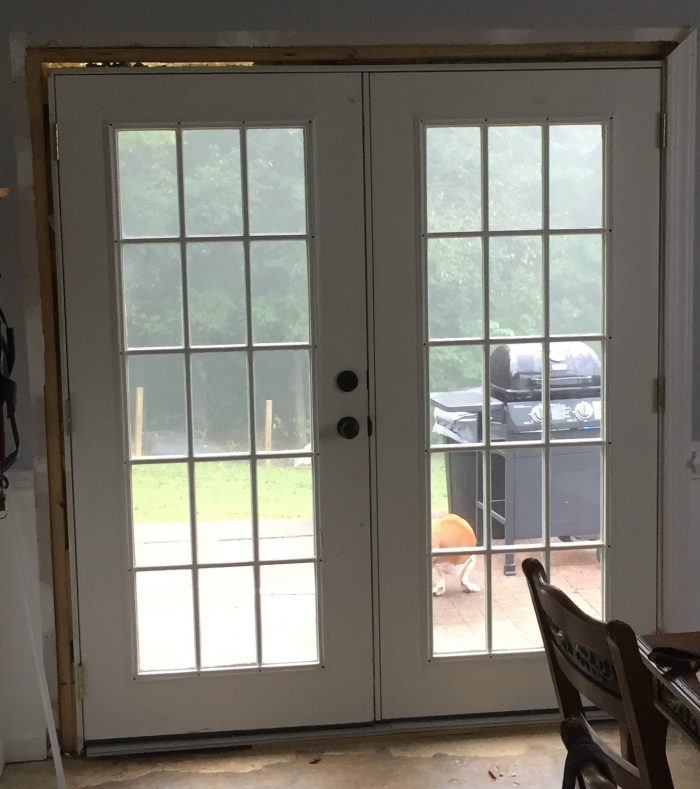 How to install exterior french doors on poured foundation floor? - Fine ...