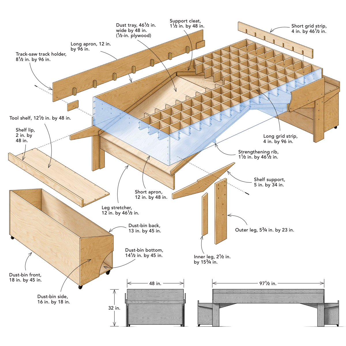 Build a Sturdy Shop Table - Fine Homebuilding