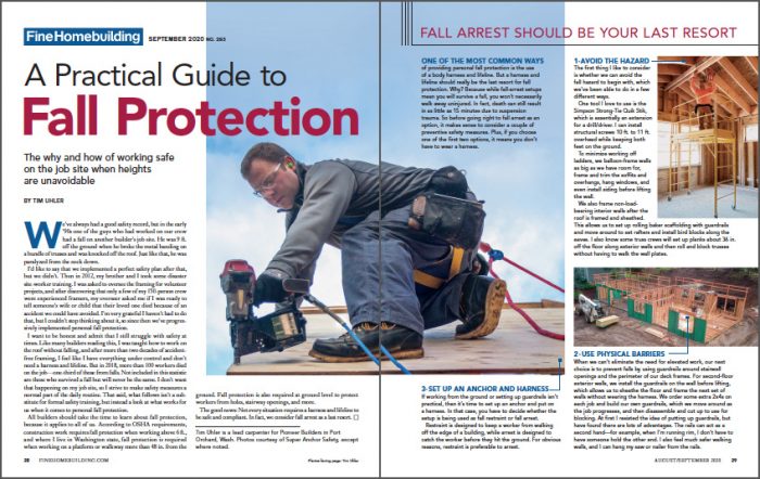 A Practical Guide to Fall Protection - Fine Homebuilding