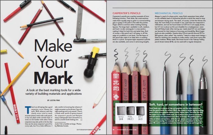 Marking Tools for Common Building Materials - Fine Homebuilding