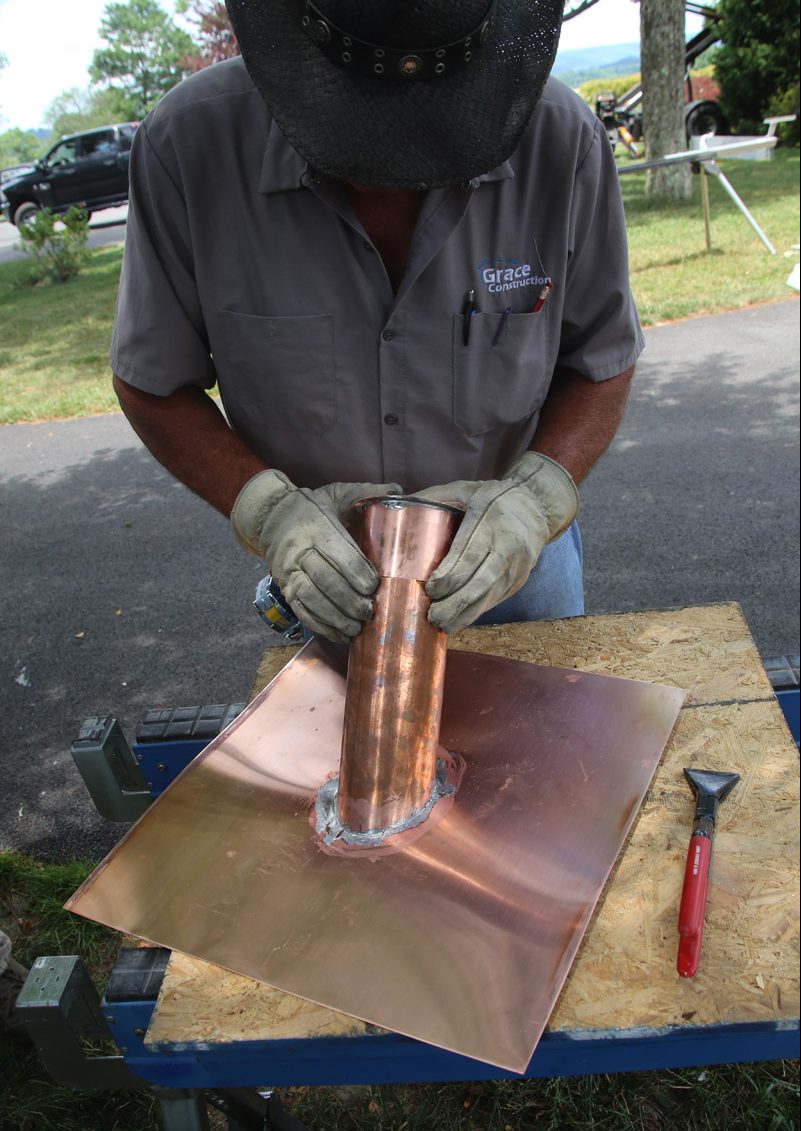 Make a Copper Flashing Boot - Fine Homebuilding
