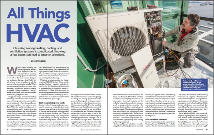All About HVAC - Fine Homebuilding