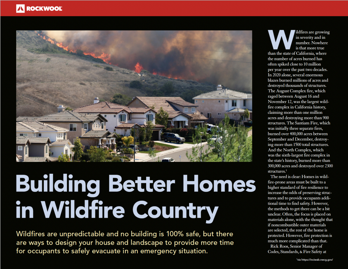 Building Better Homes in Wildfire Country - Fine Homebuilding White ...