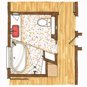 Designing a Bathroom on the Diagonal - Fine Homebuilding