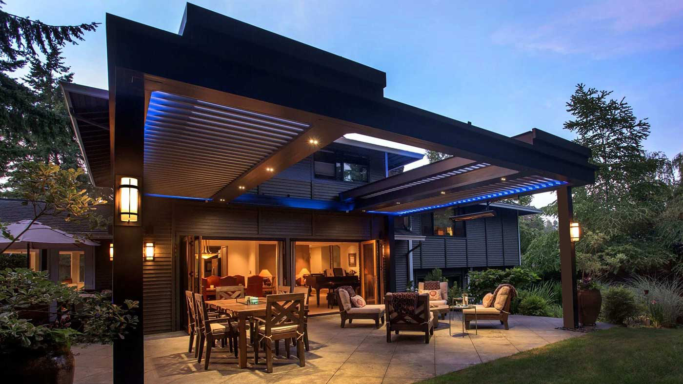 Adaptable Aluminum Pergola for Shade and Sun - Fine Homebuilding