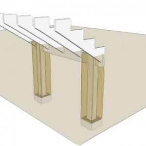 Forming deck stair footing - Fine Homebuilding