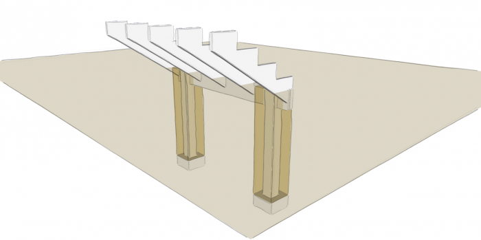 Forming deck stair footing - Fine Homebuilding