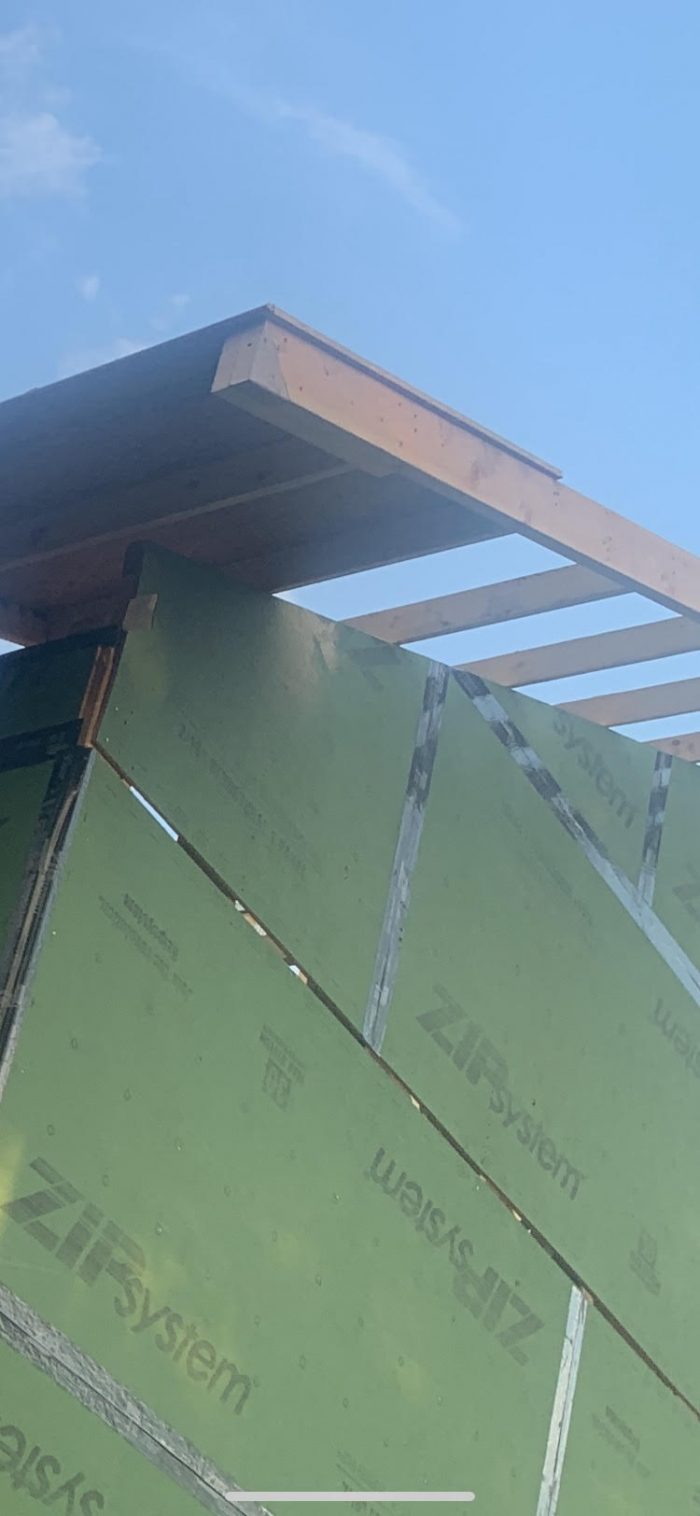 Contractors installed roof sheathing that's not parallel to the ridge ...