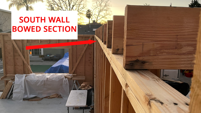 Bowed Top Plates after Ceiling Joists Installed - Fine Homebuilding