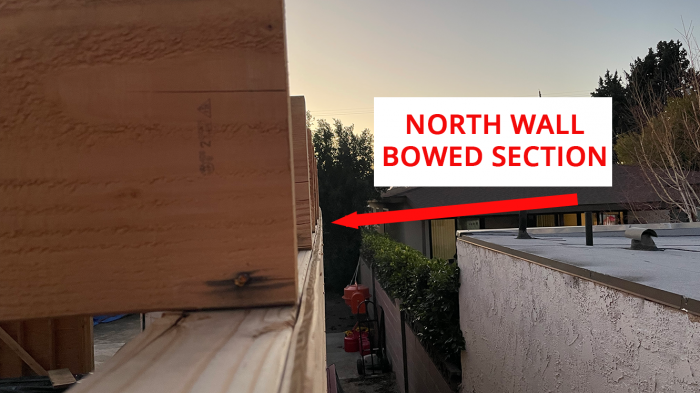 Bowed Top Plates after Ceiling Joists Installed - Fine Homebuilding