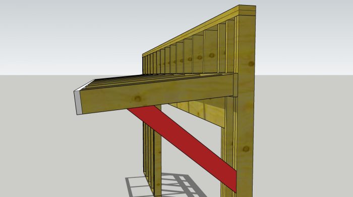 Small 4-foot roof overhang without post and beam - Fine Homebuilding