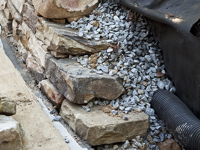 Adding a Drain Line for a Dry-Stack Retaining Wall - Fine Homebuilding