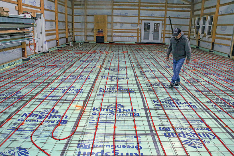 Placing and Finishing a Heated Concrete Floor - Fine Homebuilding