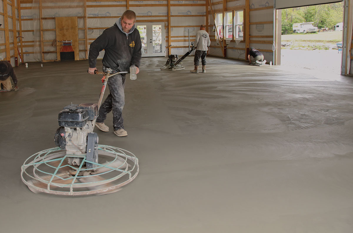 Placing and Finishing a Heated Concrete Floor - Fine Homebuilding