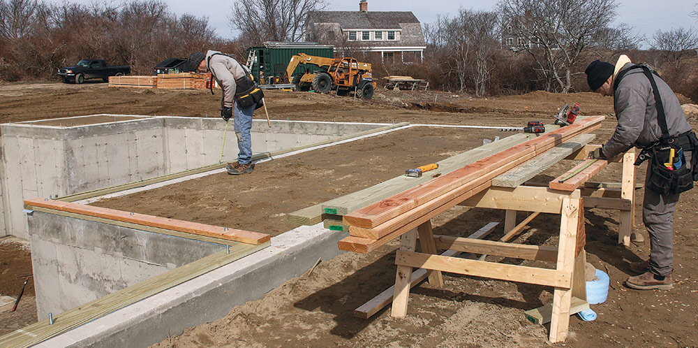 Make Mudsills Square and Level - Fine Homebuilding