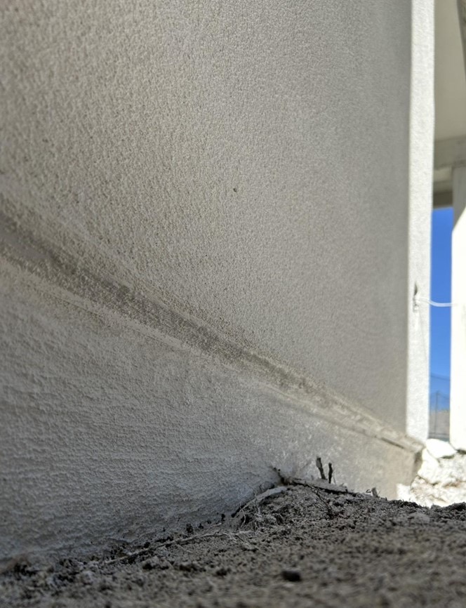 Stucco weep screed blocked - Fine Homebuilding