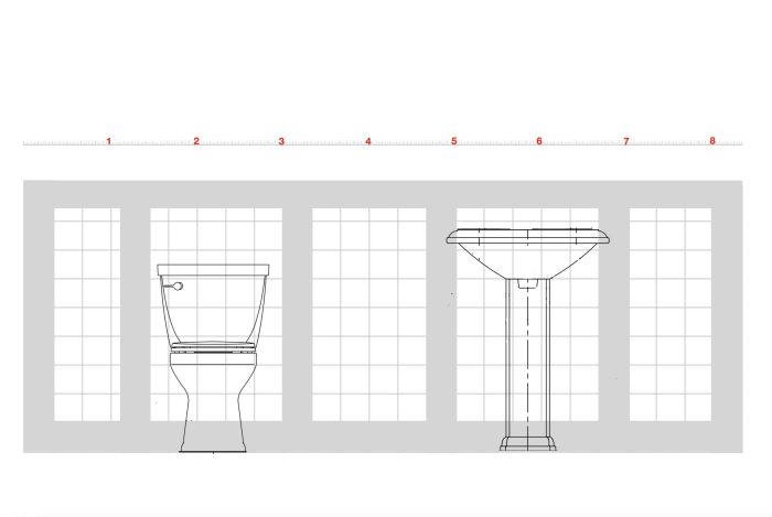Wainscoting – stile spacing around toilet and sink - Fine Homebuilding