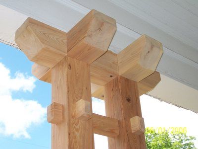 Cypress Columns Installed Today - Pix! - Fine Homebuilding