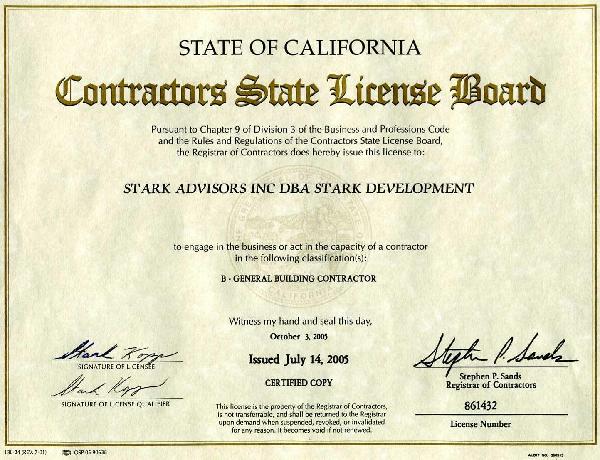 Certified General Contractor License Tcifm